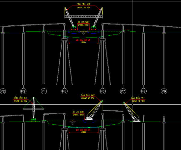 Thiết kế Cầu dàn Bailey được dẫn bởi cầu dẫn (File CAD + Thuyết Minh ...